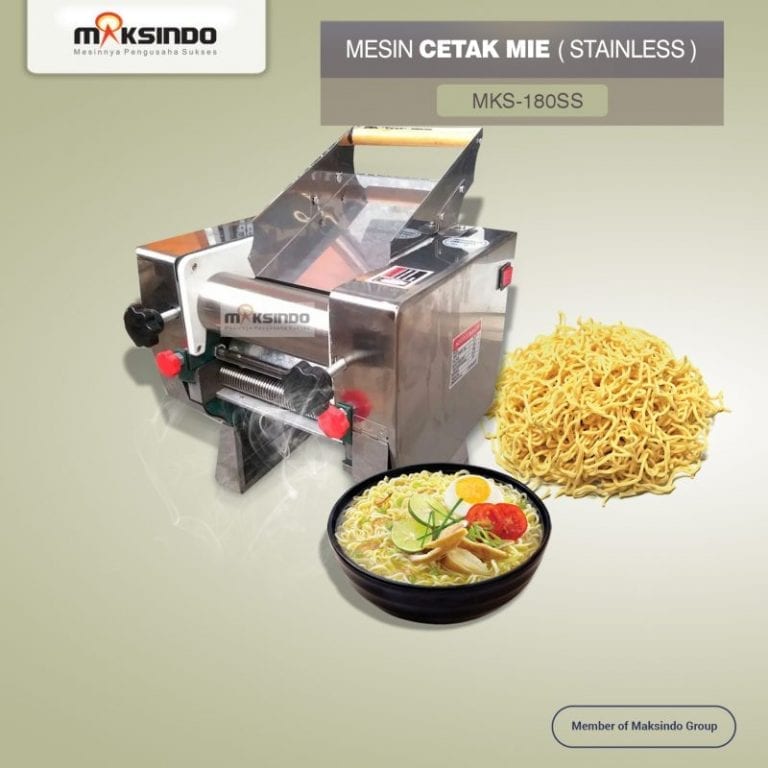 Mesin Cetak Mie Stainless (MKS-180SS) - Toko Mesin Maksindo