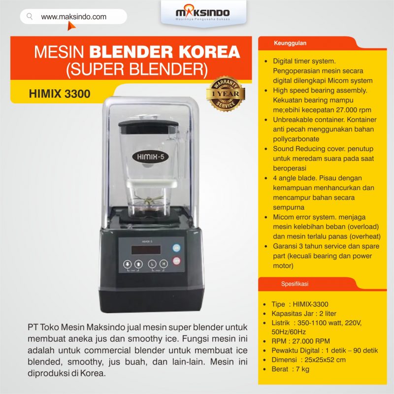 Mesin Blender Korea (Super Blender) - Toko Mesin Maksindo