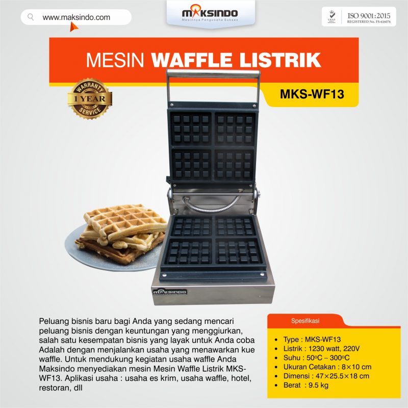 Mesin Waffle Listrik MKS-WF13 - Toko Mesin Maksindo