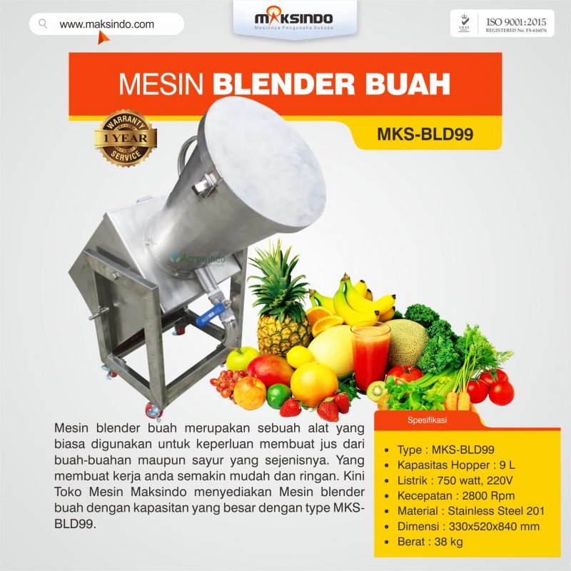 Mesin Blender Buah MKS-BLD99 - Toko Mesin Maksindo